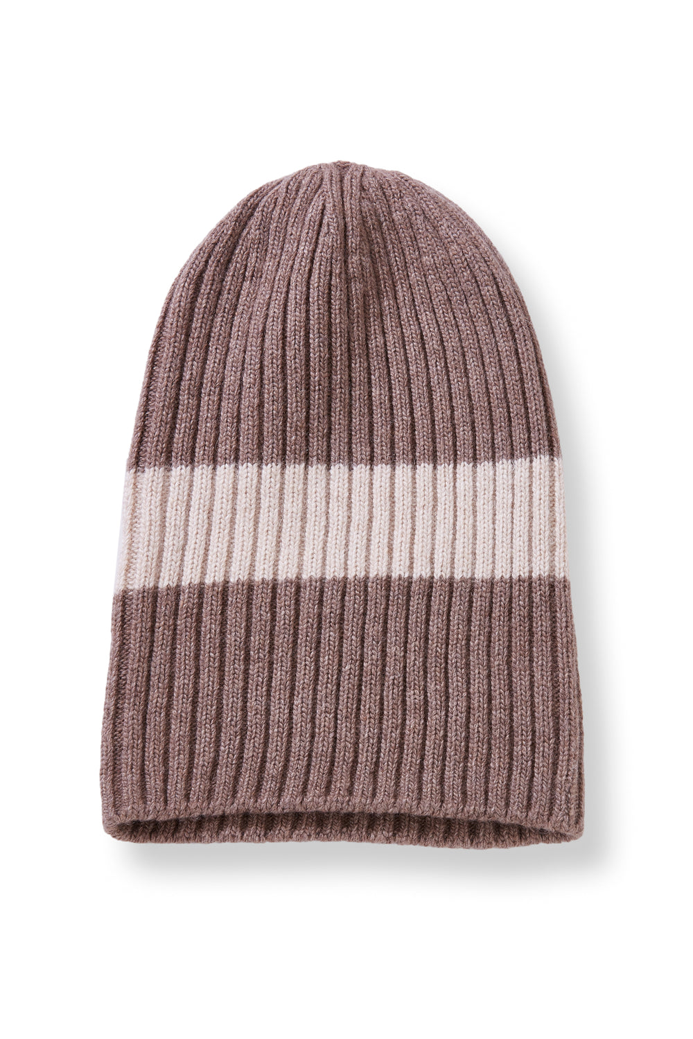 wide stripe wool cashmere hat | lisa b.